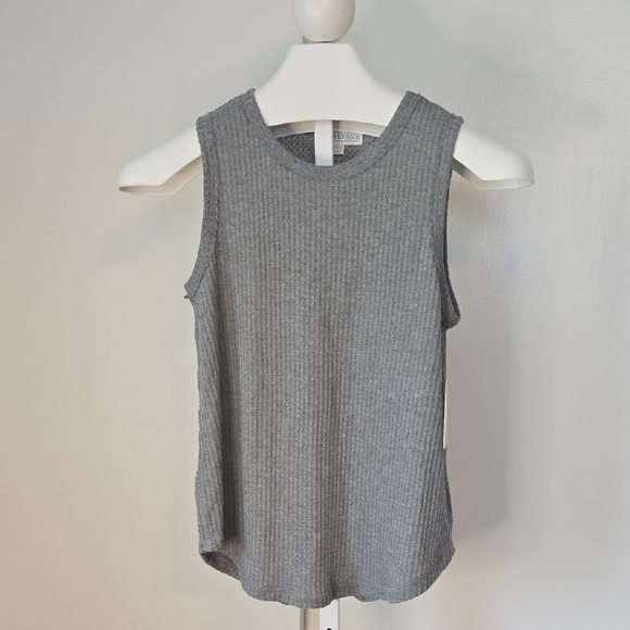 P.J. Salvage | Tops | Pj Salvage Gray Ribbed Muscle Tee | Poshmark